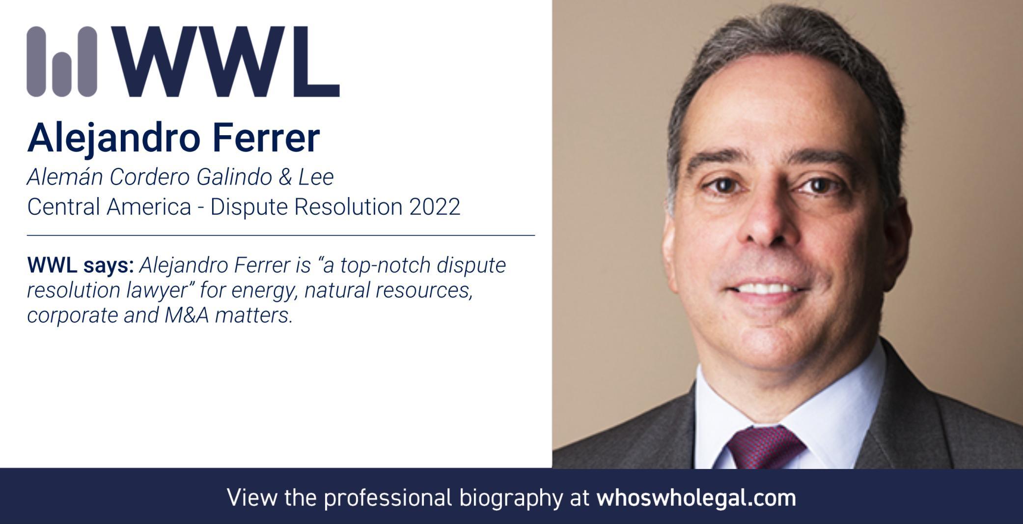 Who’s Who Legal 2022 | Alemán, Cordero, Galindo & Lee